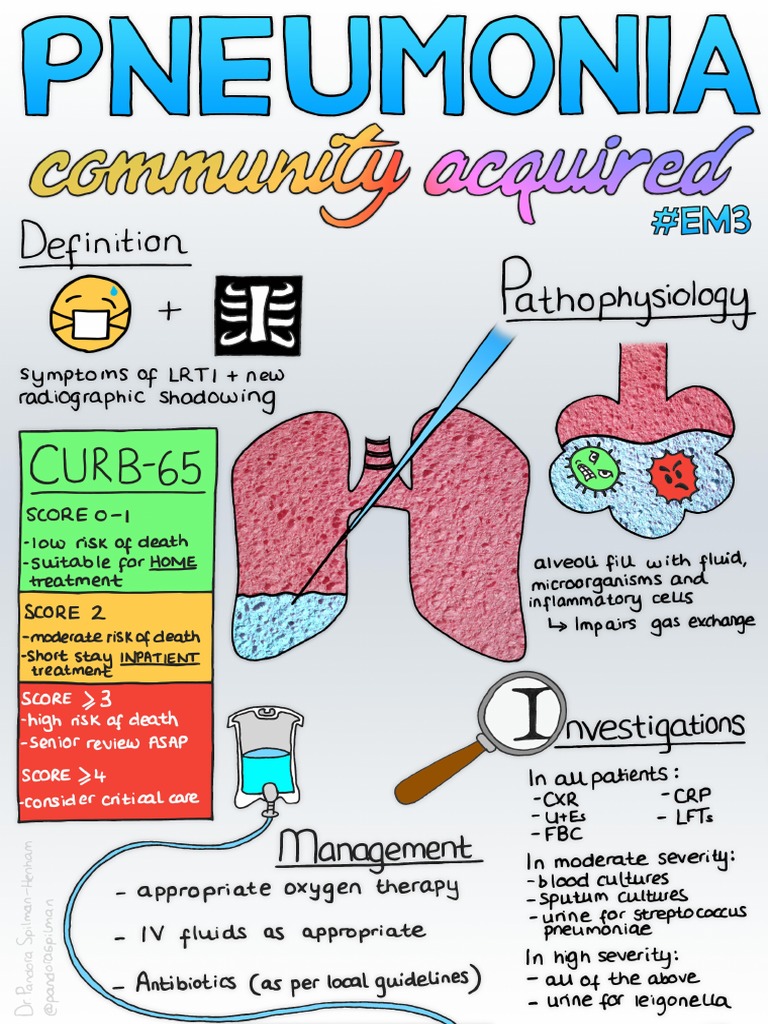 Community-Acquired Pneumonia (Infographic) | PDF