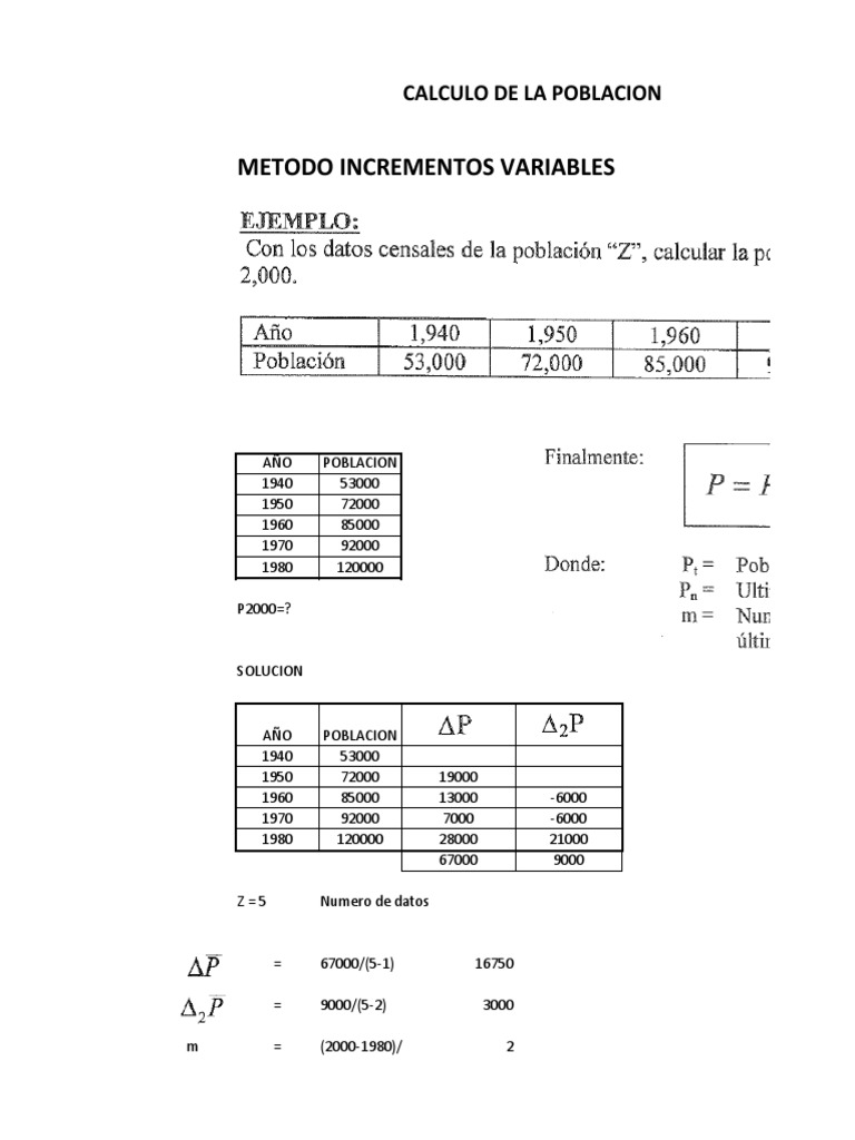 Metodo de Incrementos Variables | PDF