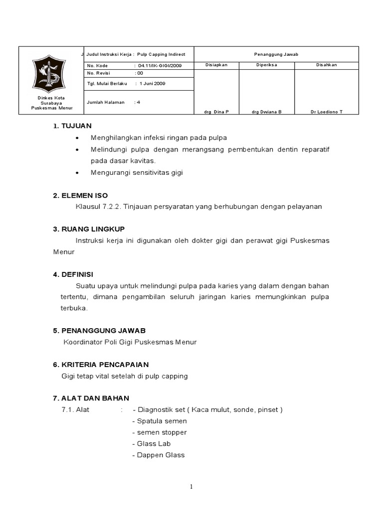 Pulp Capping Indirect | PDF