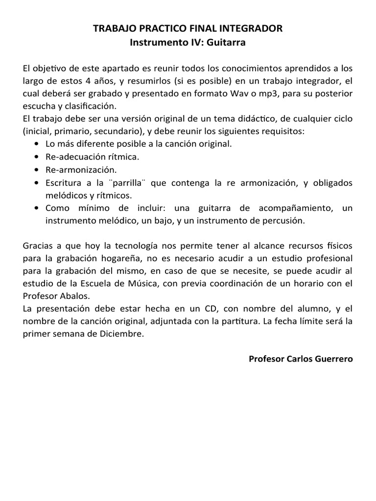 Trabajo Practico Final Integrador | PDF