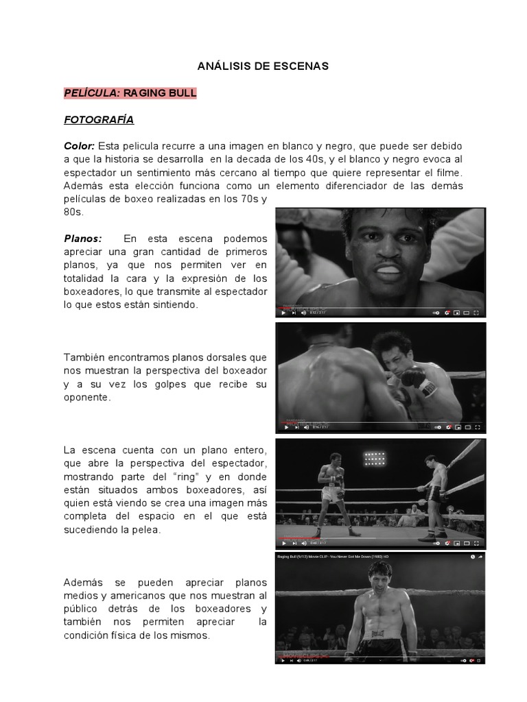 Analísis de Escenas | PDF | Sonido | Cómics