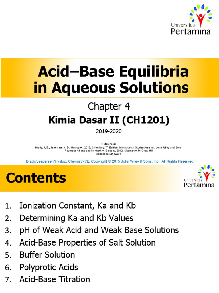 Chapter4-Kesetimbangan Asam Basa | PDF | Buffer Solution | Acid
