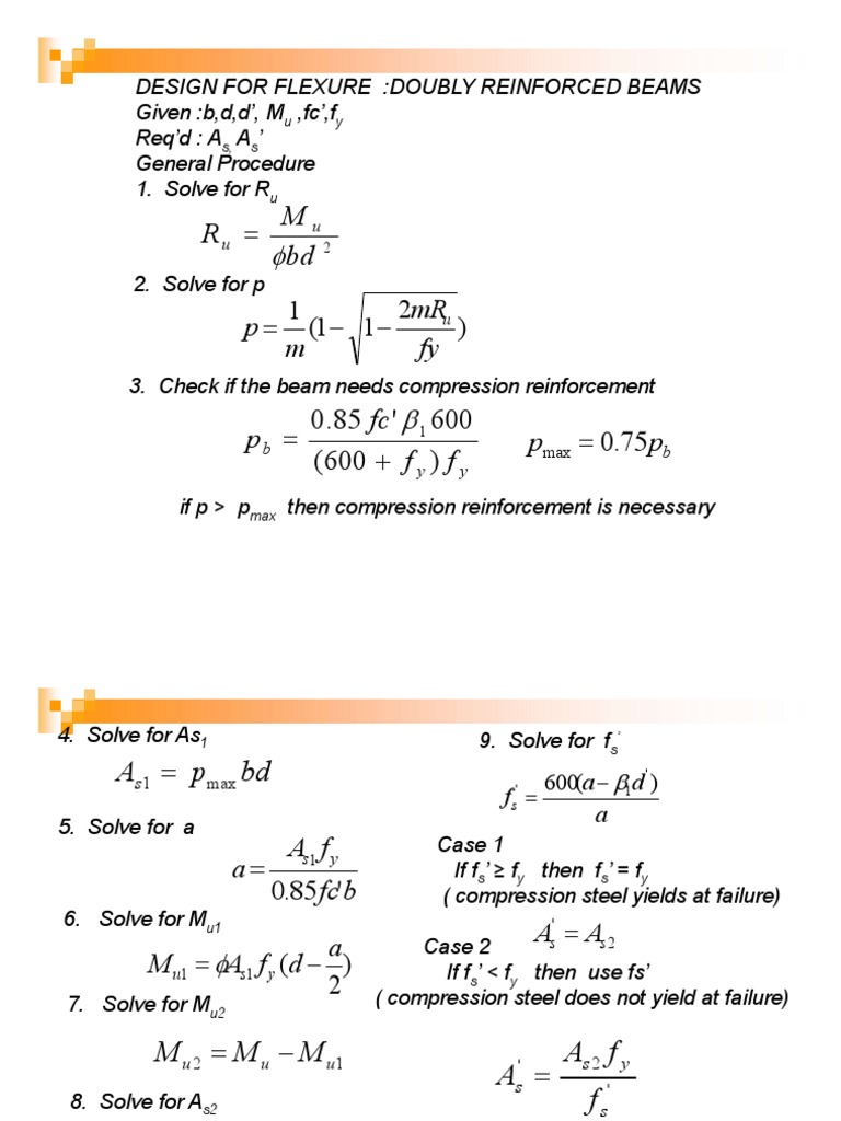 Design of Doubly Reinf and - T-Beams | PDF | Building Engineering ...