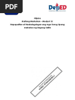 Filipino1 - Q3 - Module14 - Mga Babala Sa Paligid - v1 | PDF
