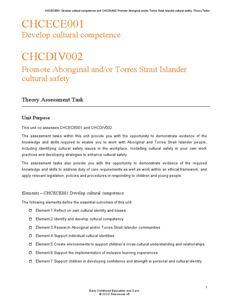 Chcece001 Chcdiv002 | PDF | Competence (Human Resources) | Indigenous ...
