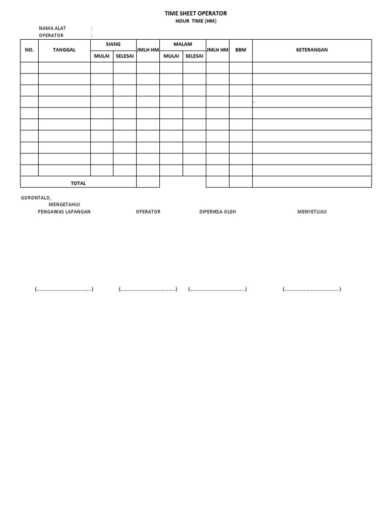 Absen Operator | PDF