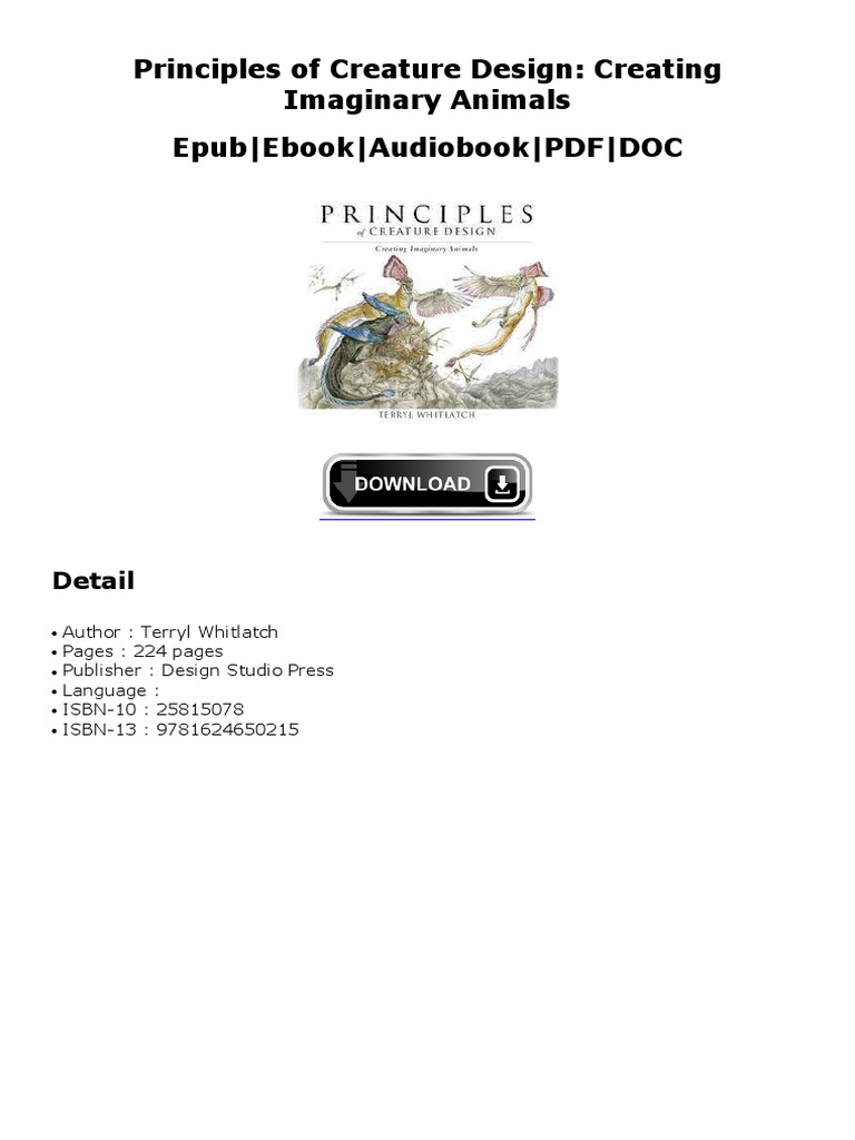 Principles of Creature Design: Creating Imaginary Animals Epub - Ebook ... Principles of Creature Design: Creating Imaginary Animals Epub - Ebook ...