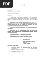 Sample Notice To Explain (Insubordination) | PDF