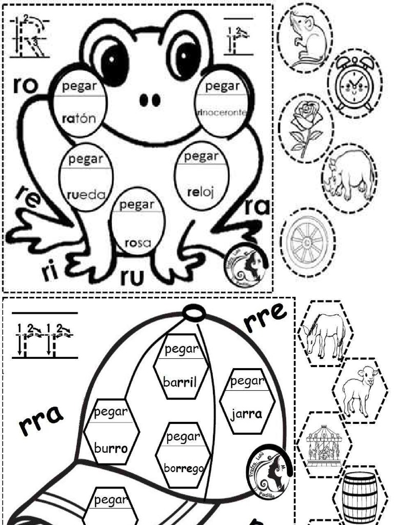 Actividades para Trabajar El Uso de La R y RR | PDF