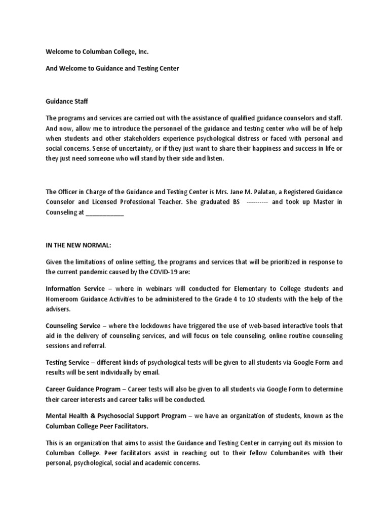 Script Orientation | PDF | School Counselor | Confidentiality