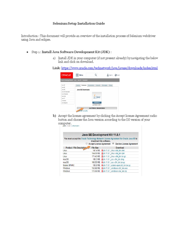 Selenium Setup for Java Developers | PDF | Selenium (Software) | Java (Programming Language)