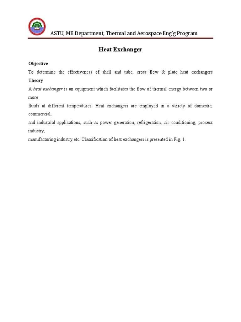Heat Exchanger Manual | PDF | Heat Exchanger | Heat Transfer