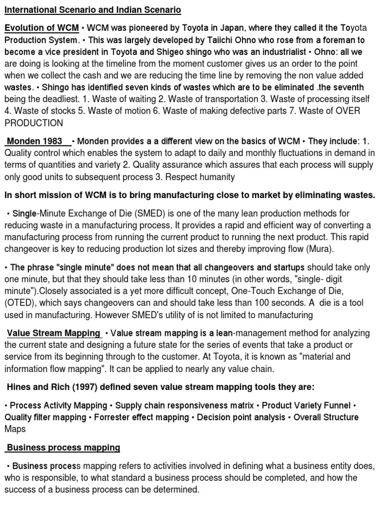 International Scenario and Indian Scenario | PDF | Business Process ...