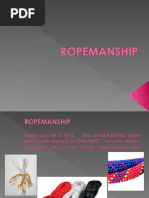 Basic Ropemanship | PDF | Knot | Rope