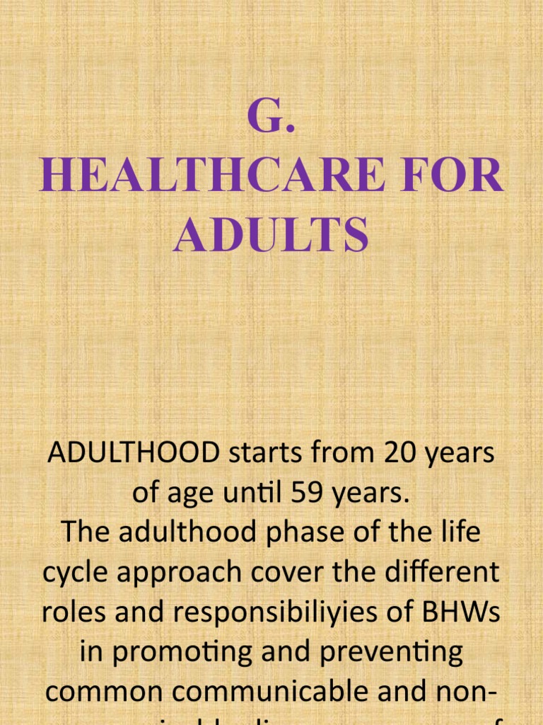 BHW Training Adult Care | PDF | Hypertension | Chronic Obstructive ...