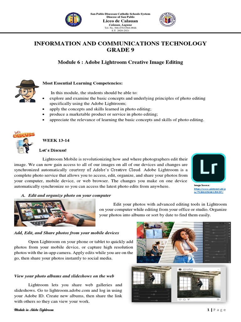 Information and Communications Technology Grade 9: Module 6: Adobe ...