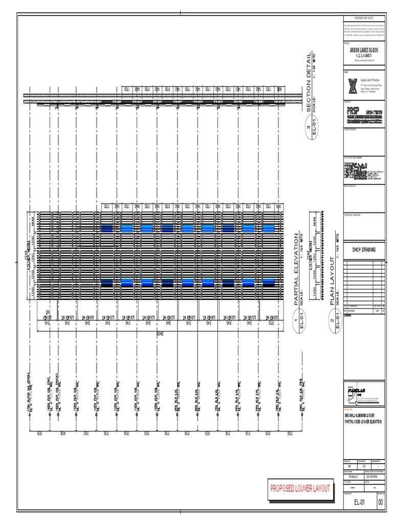04 Partial Louver Elevation (Proposed Design) | PDF | Building ...