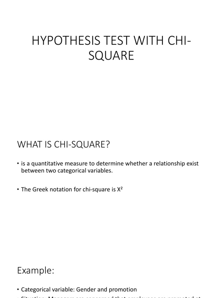 Hypothesis Test With Chi Square | PDF | Statistical Hypothesis Testing ...