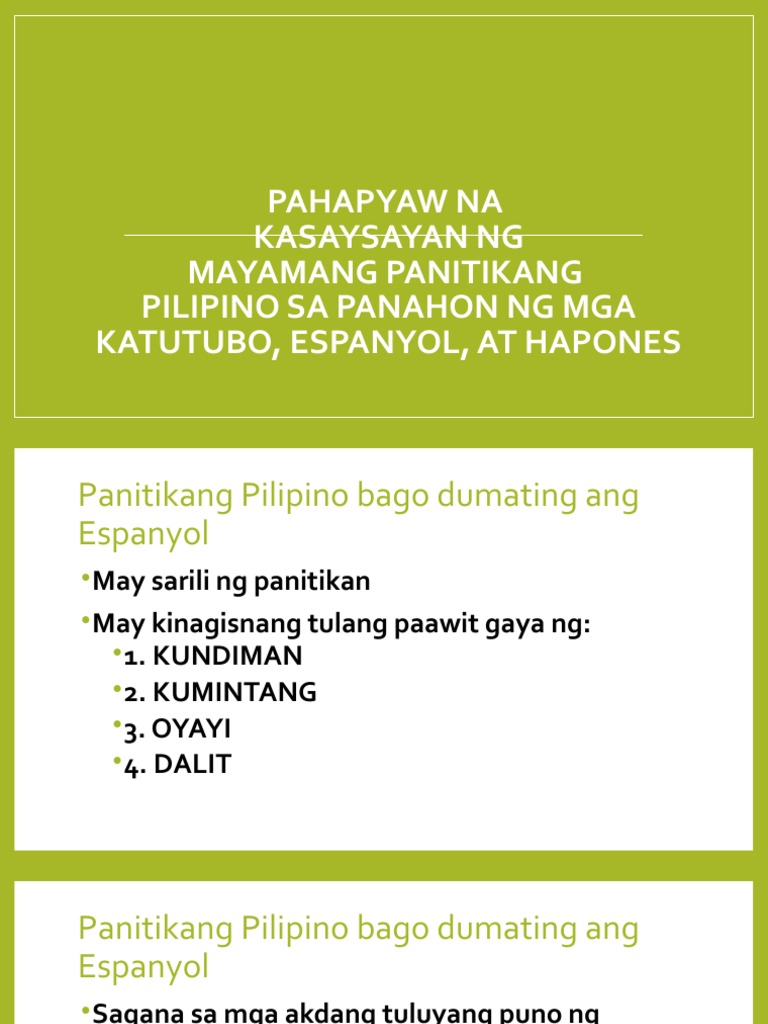 Pahapyaw Na Kasaysayan NG Panitikang Pilipino | PDF