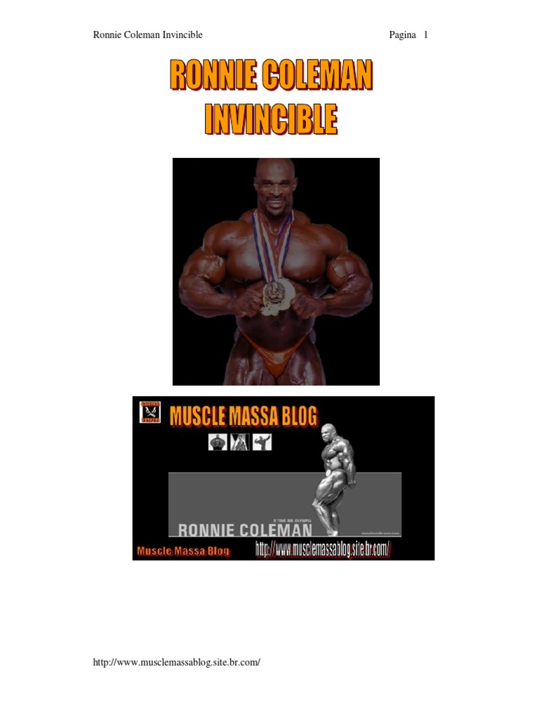 A Jornada de Ronnie Coleman no Fisiculturismo | PDF | Músculo | Alimentos
