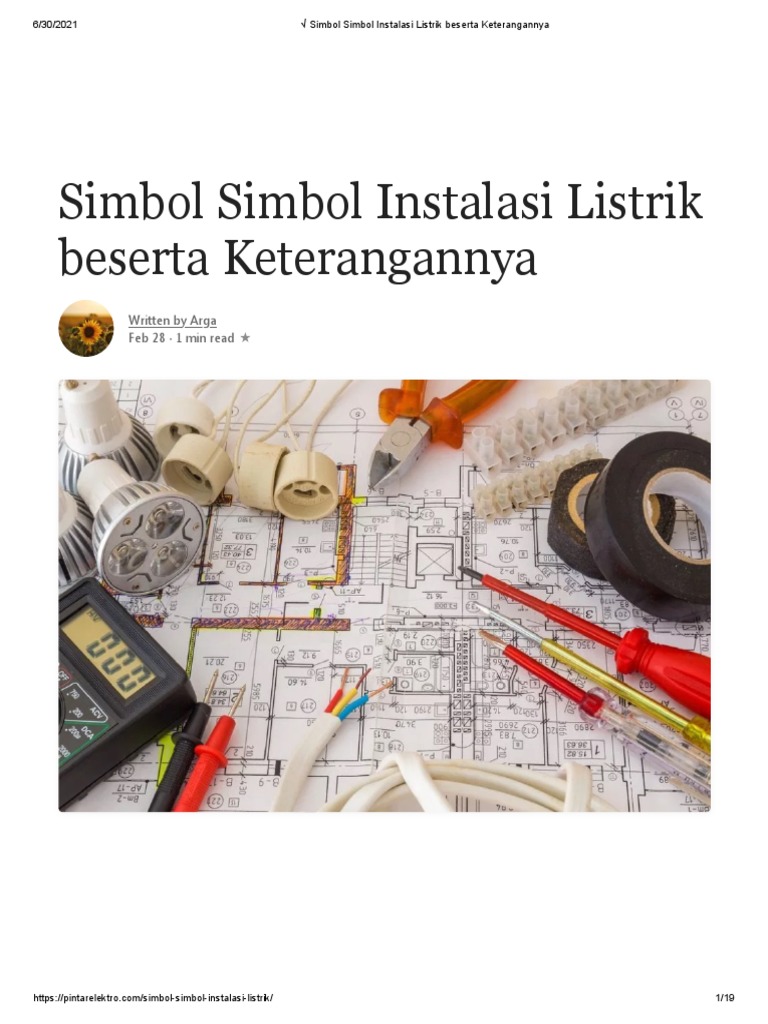 Simbol Simbol Instalasi Listrik Beserta Keterangannya | PDF