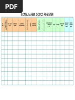Office Stationery Stock Register Format | PDF | Stationery | Writing ...