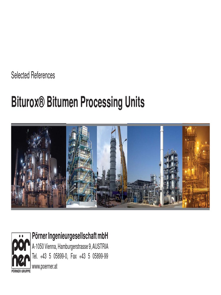 Biturox® Bitumen Processing Units: Selected References | PDF | Oil ...