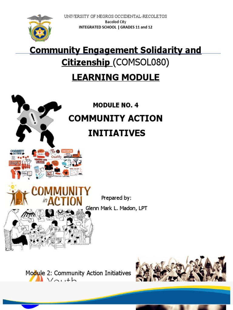 Community Engagement Solidarity and Citizenship Learning Module ...