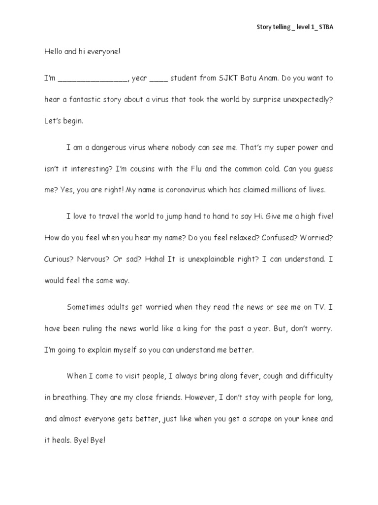 Storytelling Script | PDF