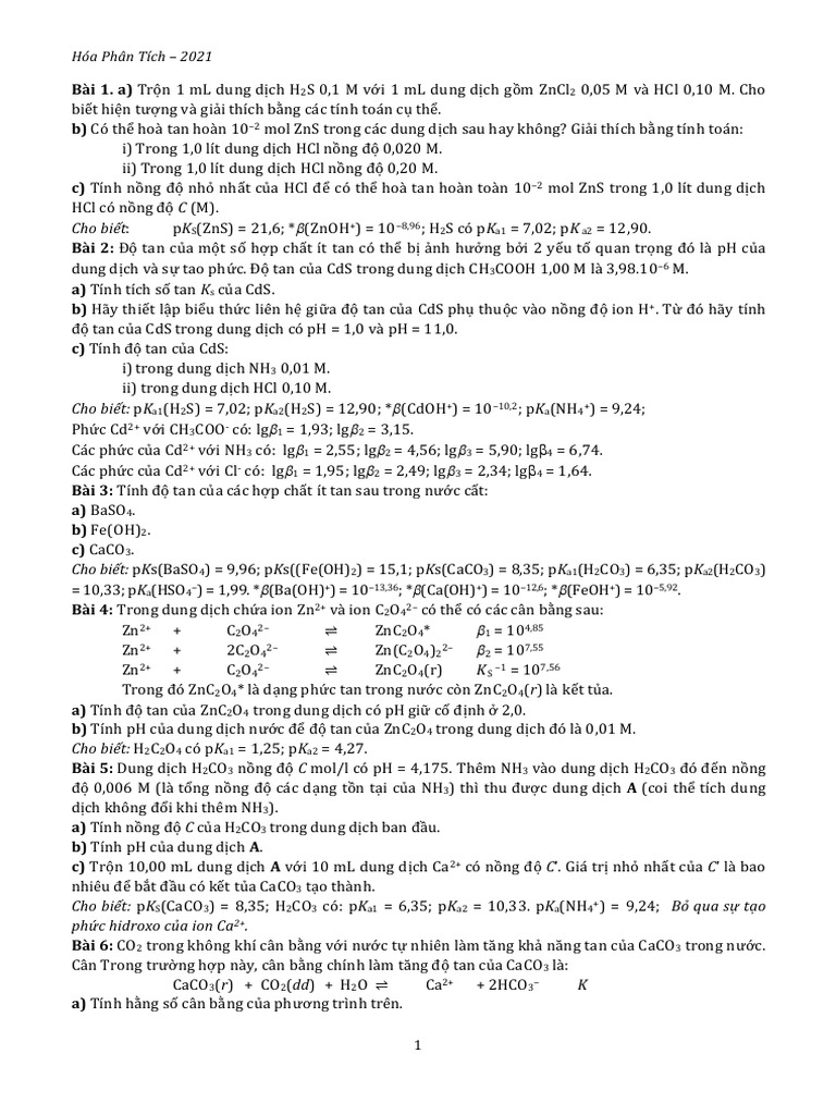 1, Buổi 3 Kết tủa | PDF