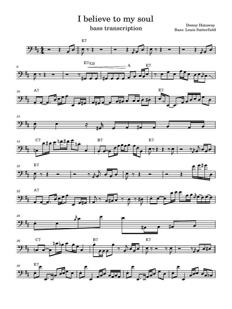 I Believe To My Soul | PDF