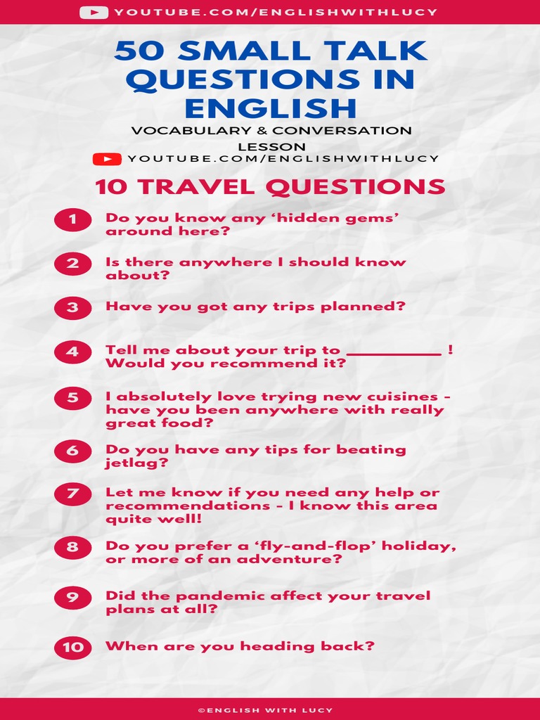 50 Small Talk Questions | PDF