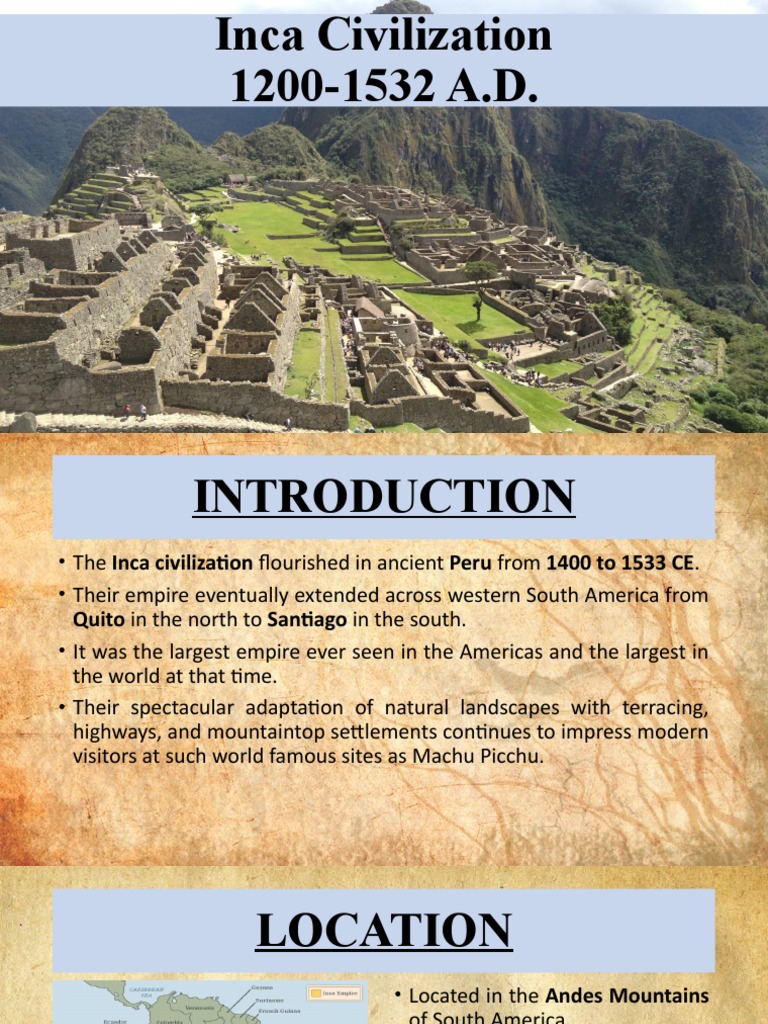 Inca Civilization: History and Legacy | PDF | Inca Empire | Machu Picchu