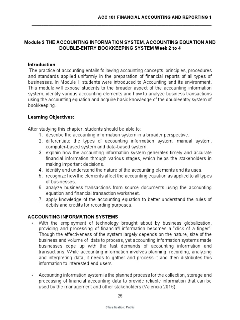 Acc 101 Financial Accounting and Reporting 1 | PDF | Debits And Credits ...