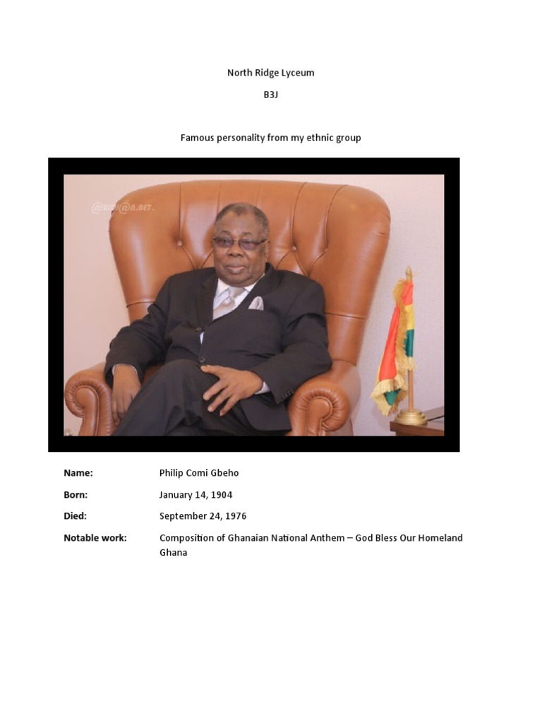 Philip Gbeho: Composer of Ghana's Anthem | PDF | Social Science