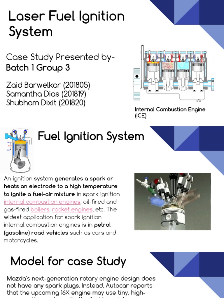 Laser Fuel Ignition System: Case Study Presented by | PDF | Laser | Light