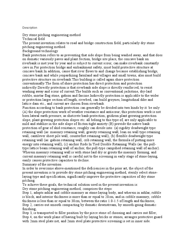 Stone Pitching 22 | PDF | Masonry | Building Engineering