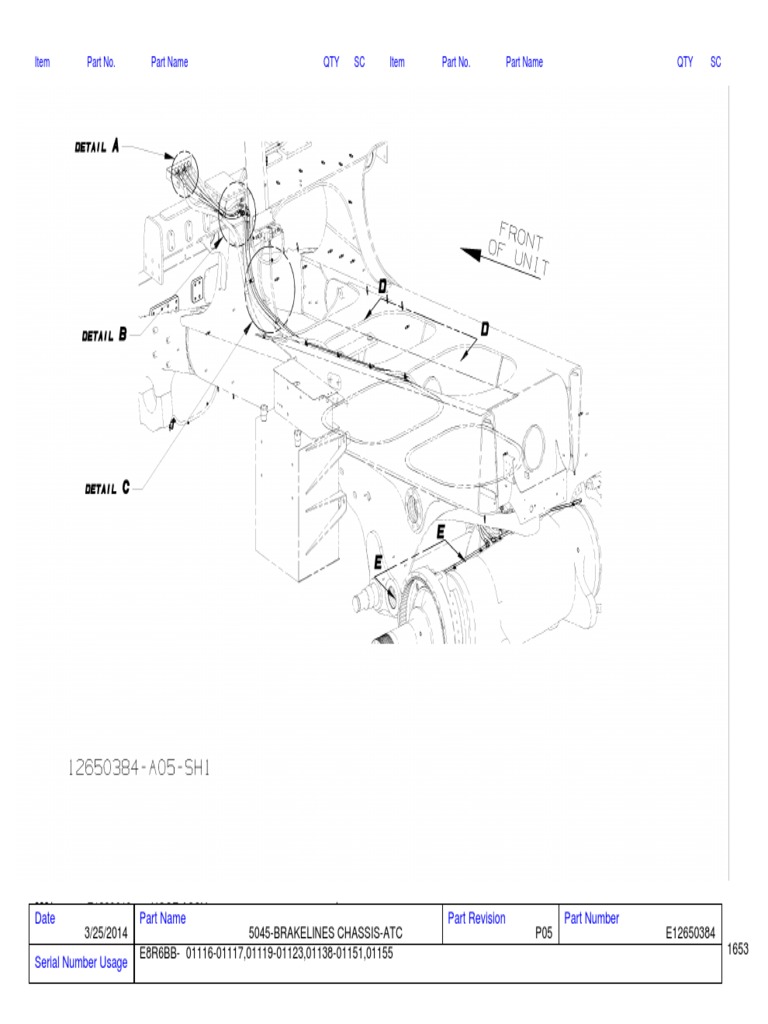 Item Item Part No. Part Name QTY SC SC QTY Part Name Part No | PDF