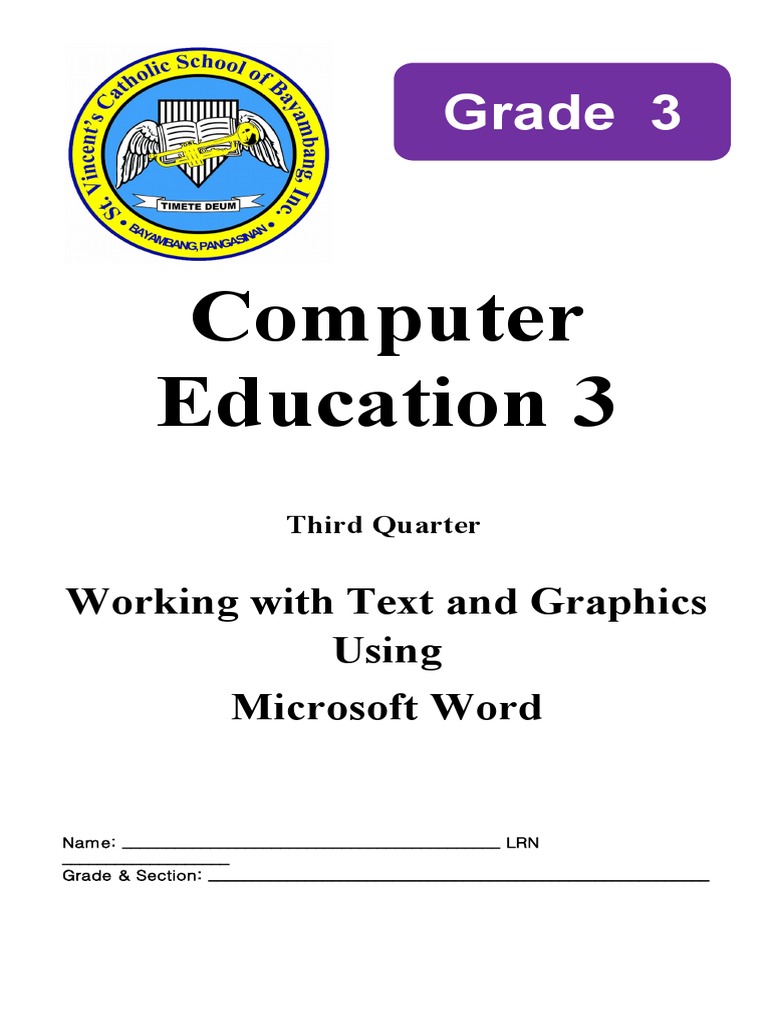 CE Grade 3 Q3 Lesson 5 8 Pages 11 Backgrounds in Pictures | PDF | Page ...