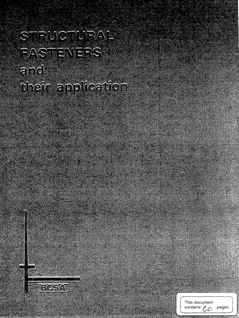 Structural Fasteners | PDF | Screw | Nut (Hardware)