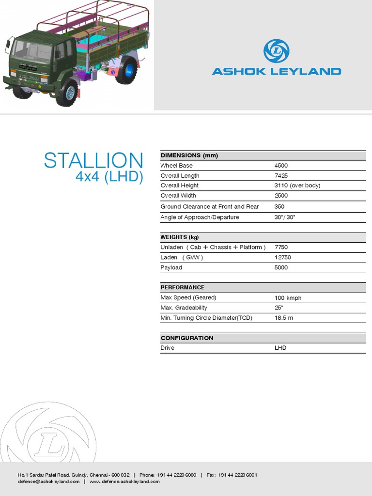 Stallion 4x4 Truck | PDF | Truck | Four Wheel Drive