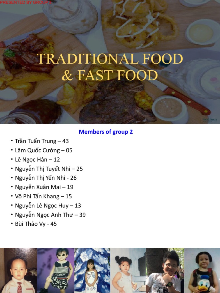 Traditional Food & Fast Food. | PDF | Wellness