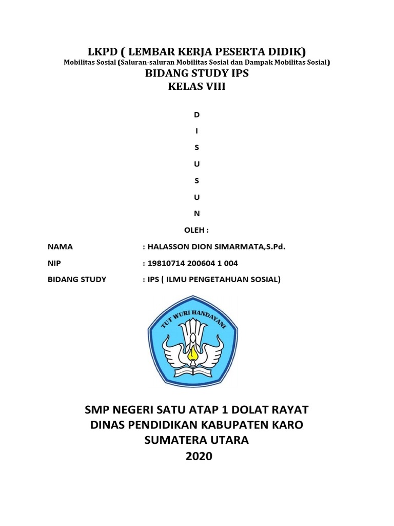 LKPD (Lembar Kerja Peserta Didik) Bidang Study Ips Kelas Viii | PDF
