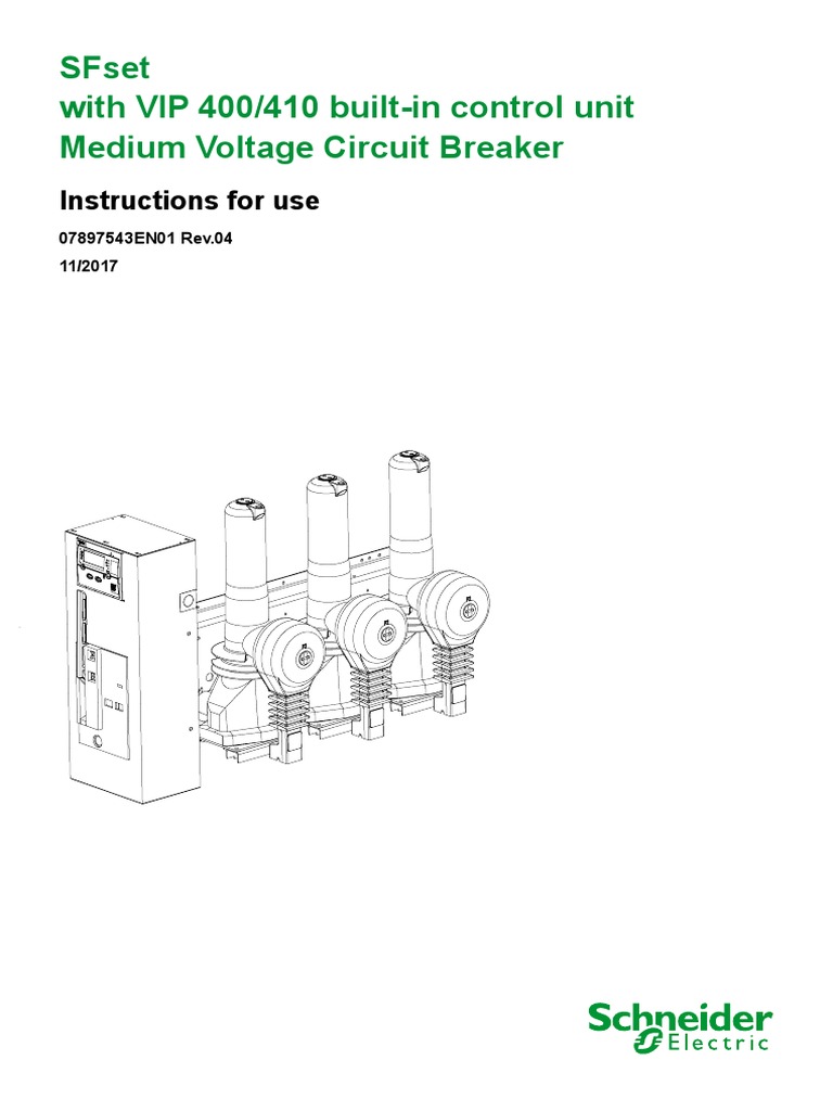 Sfset With Vip 400/410 Built-In Control Unit Medium Voltage Circuit ...