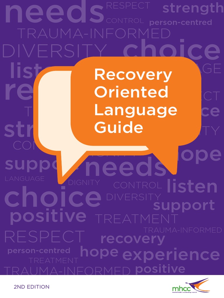 Recovery Oriented Language Guide 2019 | PDF | Mental Disorder | Mental ...