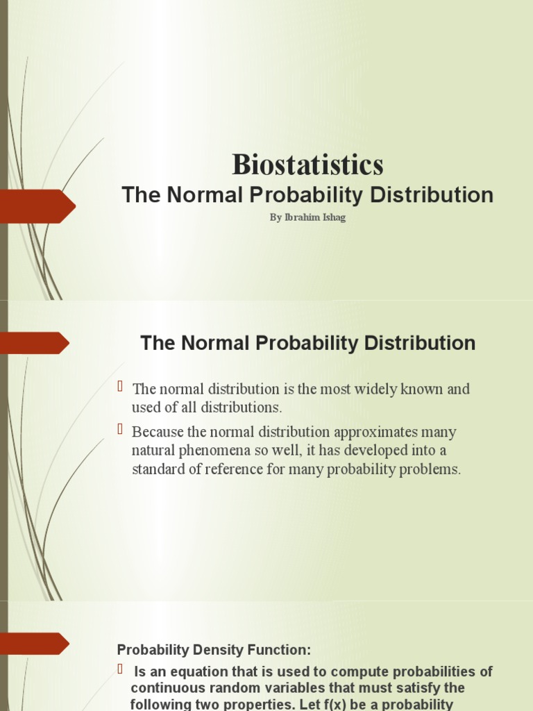 Biostatistics For Academic3 | PDF | Normal Distribution | Standard ...