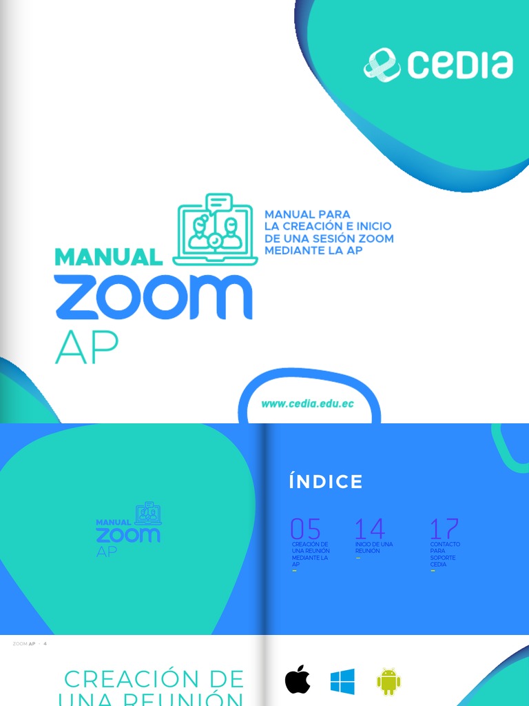 Manual ZOOM - App | PDF | Chat en linea | Informática