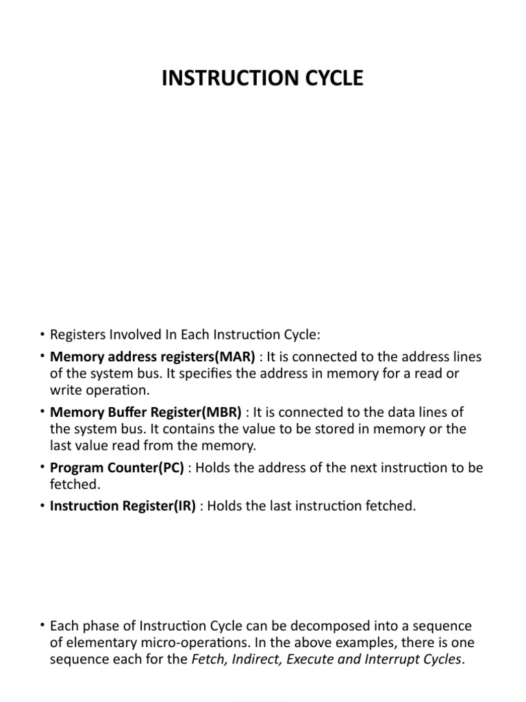 Instruction Cycles Explained: Fetch, Indirect, Execute, and Interrupt ...