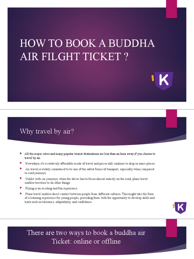 Book A Buddha Air Flight Ticket | PDF