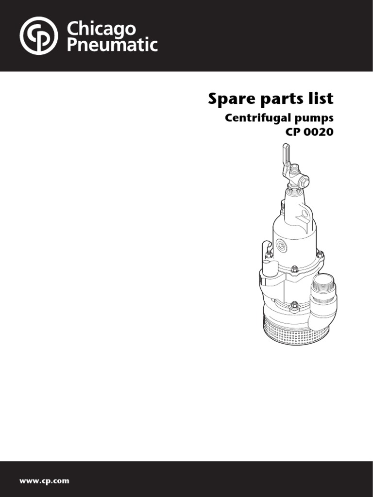 Spare Parts List: Centrifugal Pumps CP 0020 | PDF | Valve | Mechanical ...